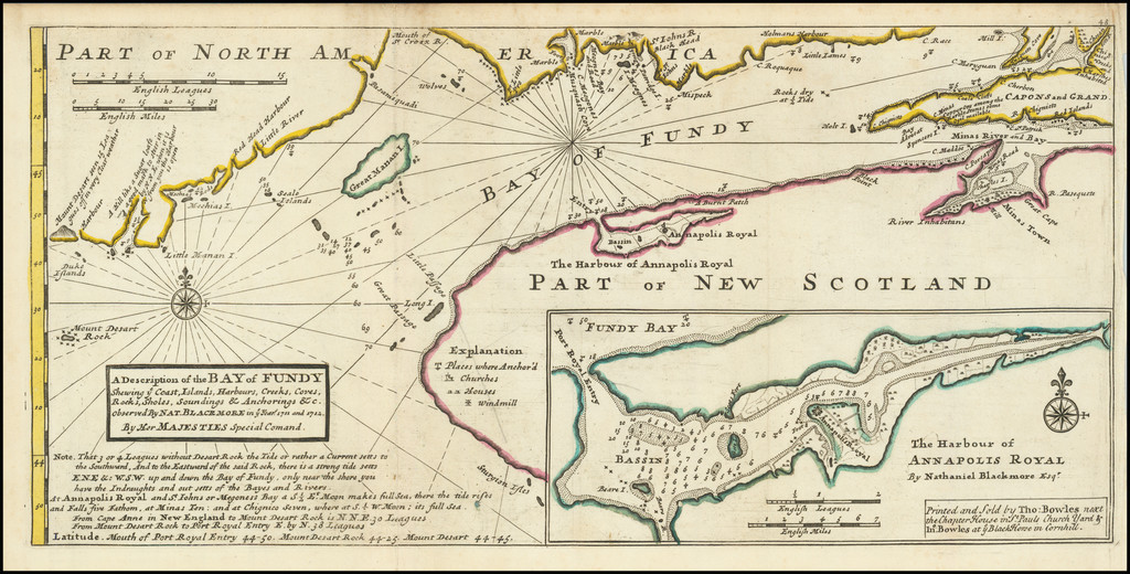 Bay Of Fundy World Map