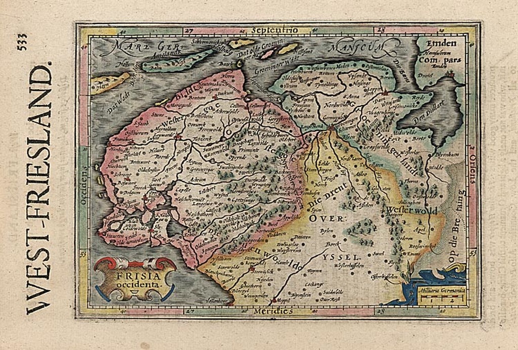Frisia occidenta - Barry Lawrence Ruderman Antique Maps Inc.