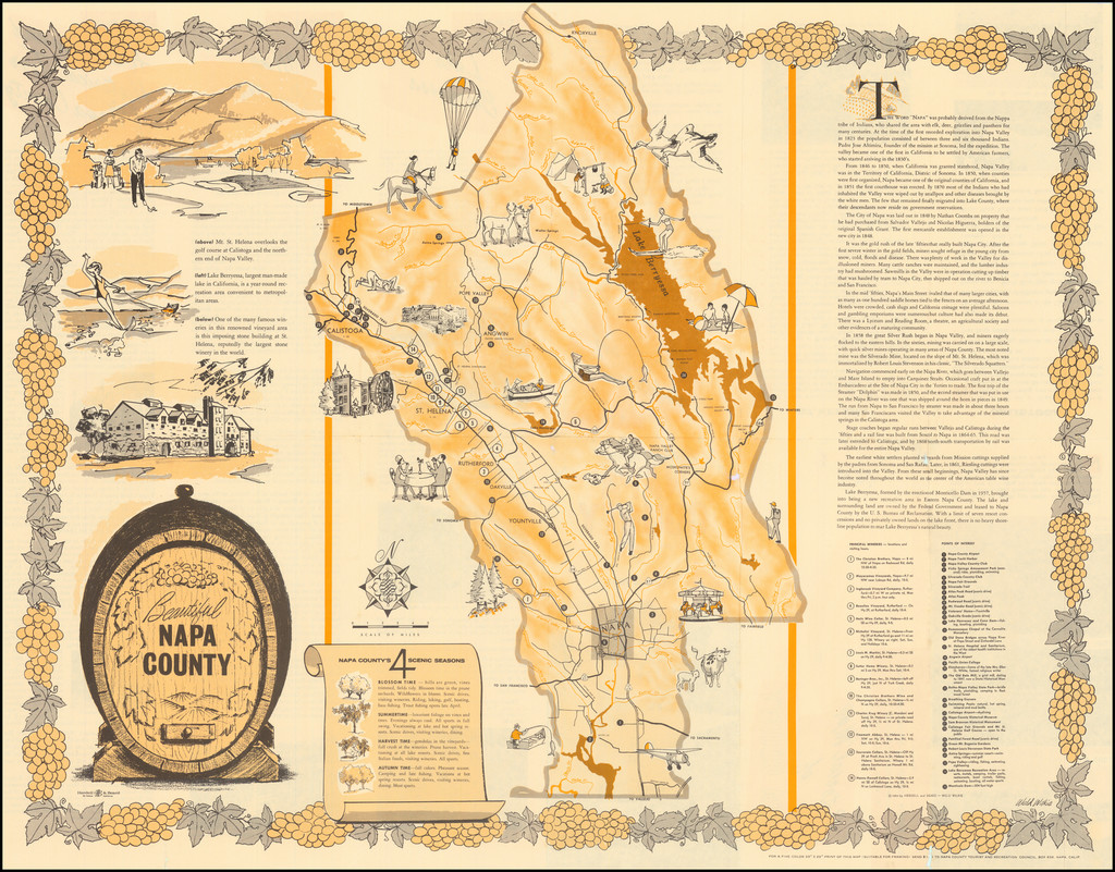 Beautiful Napa County - Barry Lawrence Ruderman Antique Maps Inc.