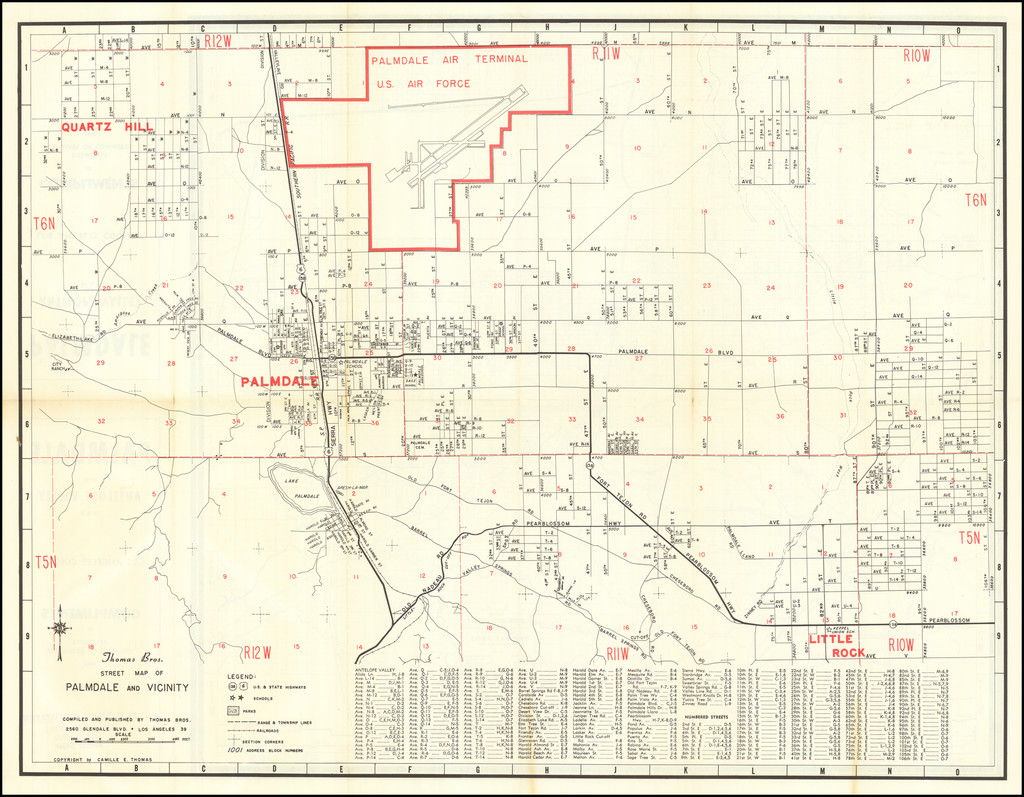 Antelope Valley Map California