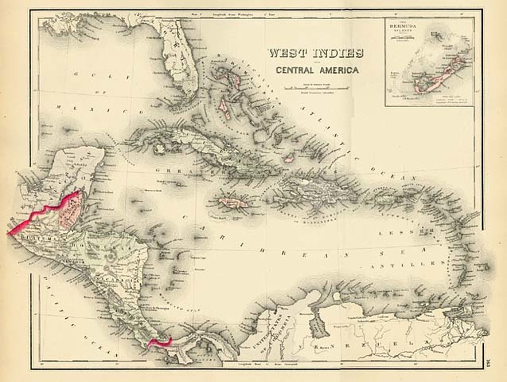 West Indies and Central America [Bermuda inset] - Barry Lawrence ...