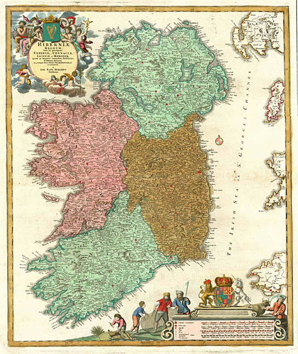 Hiberniæ Regnum tam in praecipuas Ultoniæ, Connaciæ, Lageniæ, et ...
