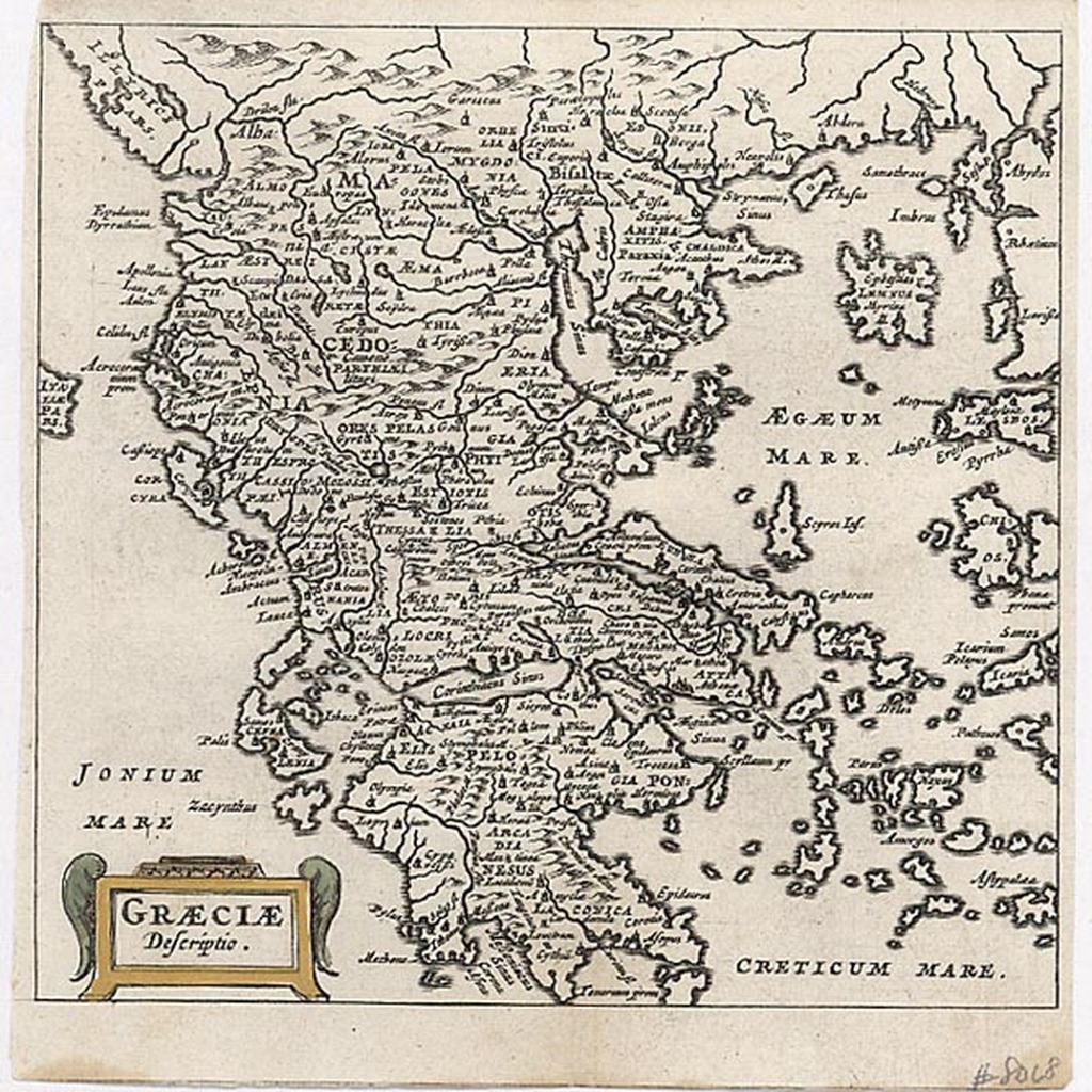 Graeciae Descriptio - Barry Lawrence Ruderman Antique Maps Inc.