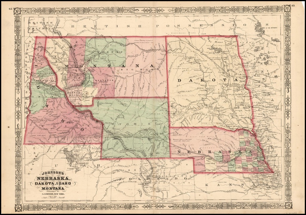 Johnson's Nebraska, Dakota, Idaho & Montana - Barry Lawrence Ruderman ...
