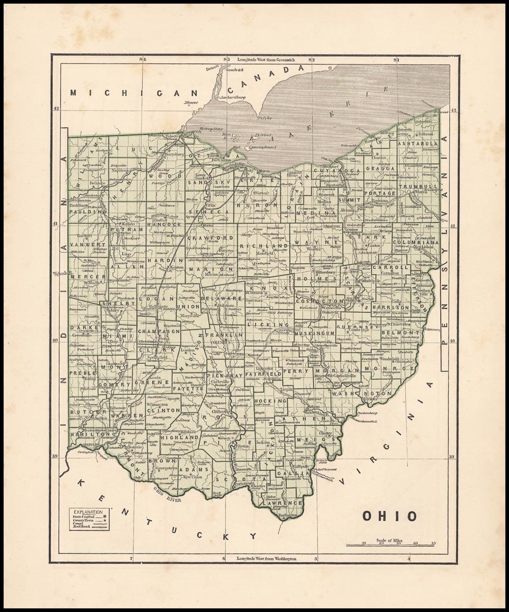 Ohio - Barry Lawrence Ruderman Antique Maps Inc.