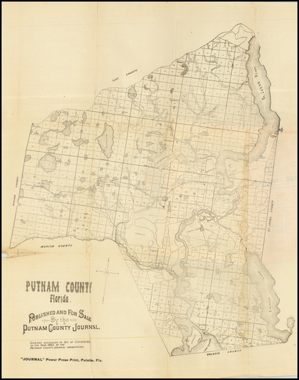Map Putnam County Florida