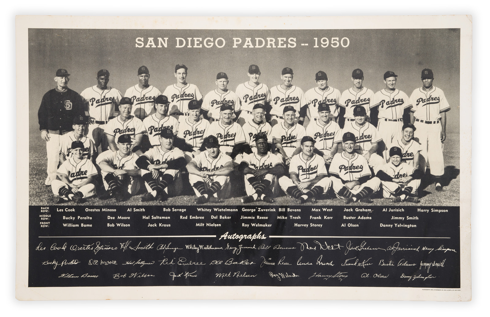 San Diego Padres -- 1950 - Barry Lawrence Ruderman Antique Maps Inc.