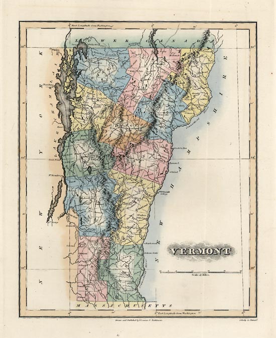 Vermont - Barry Lawrence Ruderman Antique Maps Inc.