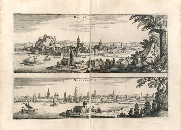 Ragusa [and] Negroponte - Barry Lawrence Ruderman Antique Maps Inc.