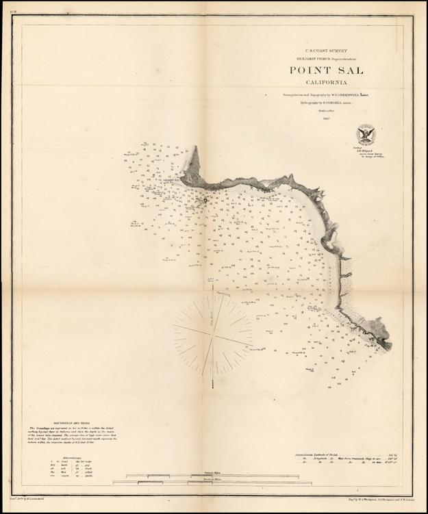 Point Sal California . . . 1867 - Barry Lawrence Ruderman Antique Maps Inc.