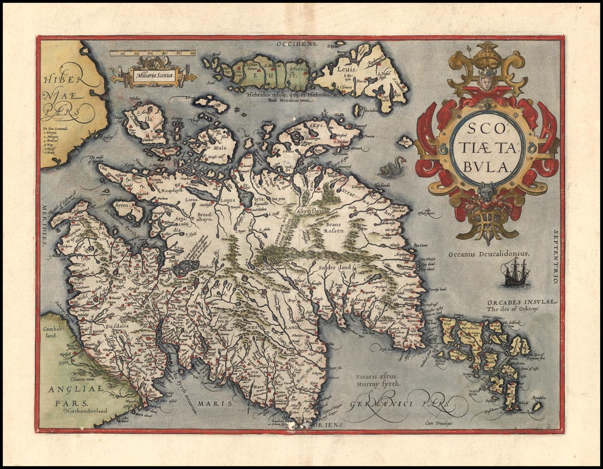 Scotiae Tabula - Barry Lawrence Ruderman Antique Maps Inc.