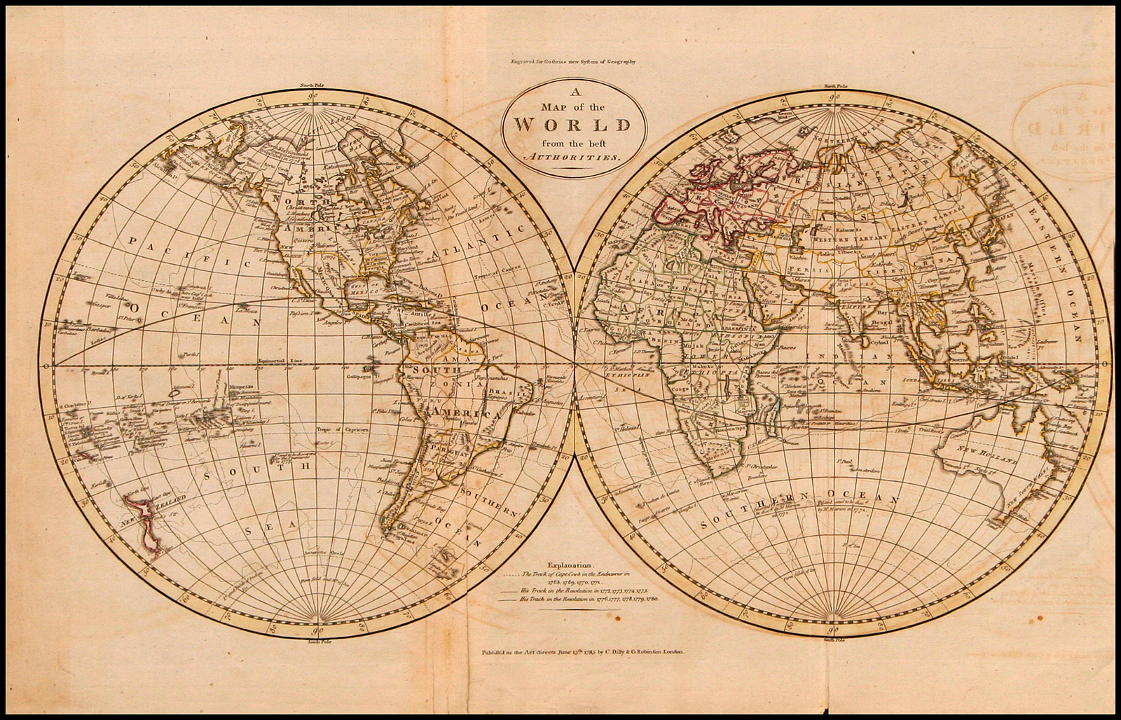 A Map of the World from the best Authorities . . . - Barry Lawrence ...