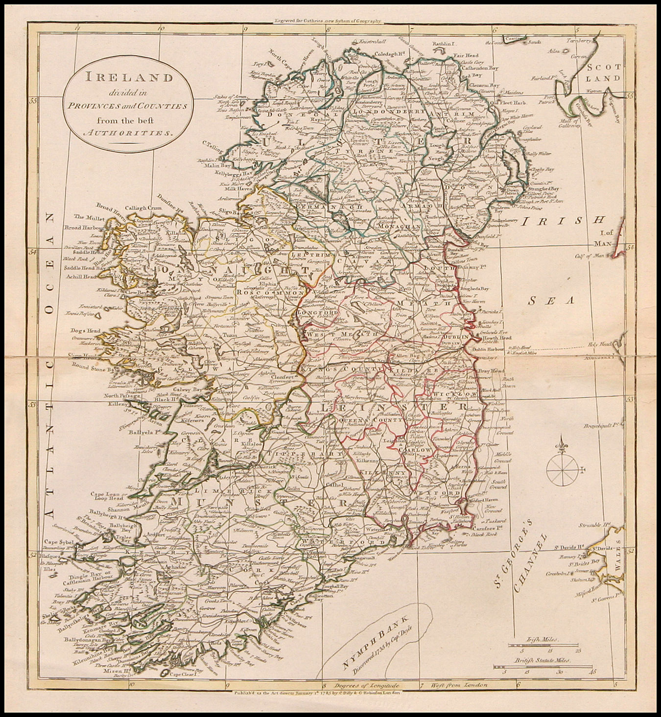 Ireland divided in Provinces and Counties from the best Authorities ...
