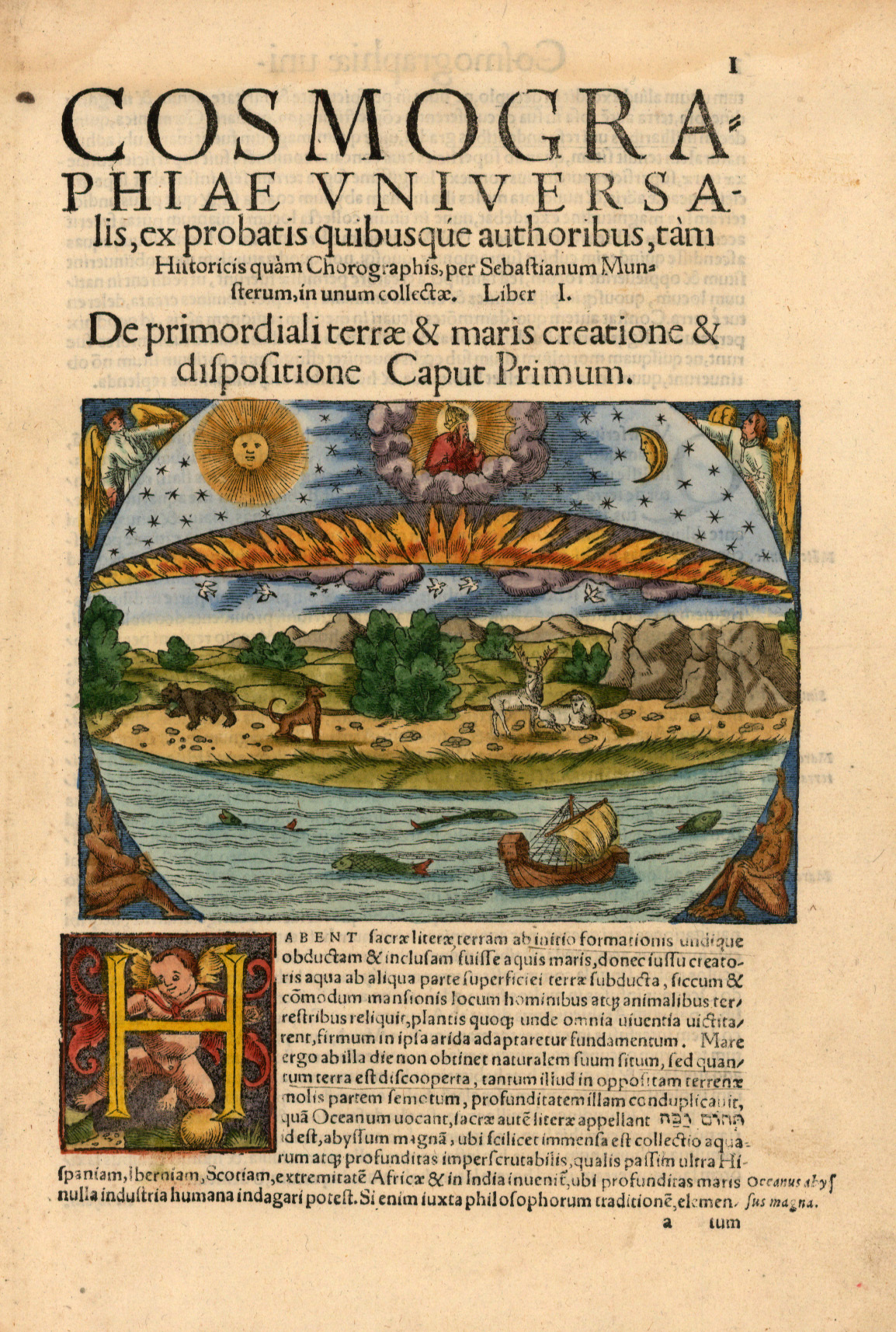 De primordiali terrae maris creatione & dispositione Caput Pimum ...
