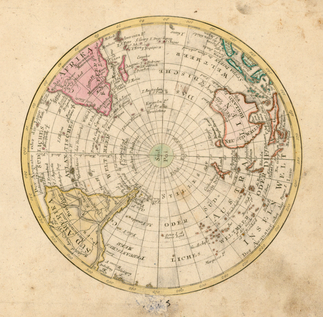 [Untitled Map of the Southern Hemisphere] - Barry Lawrence Ruderman ...
