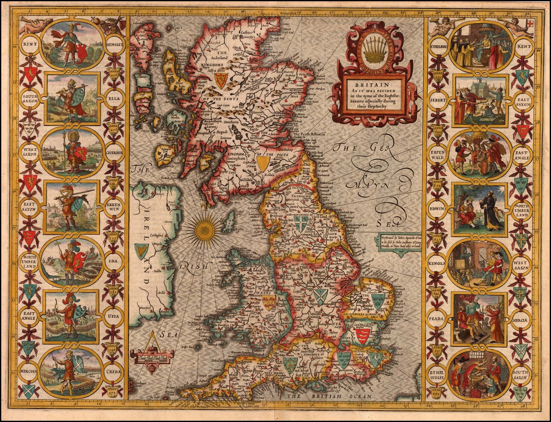 Britain As It Was Devided in the tyme of the Englishe-Saxons especially ...