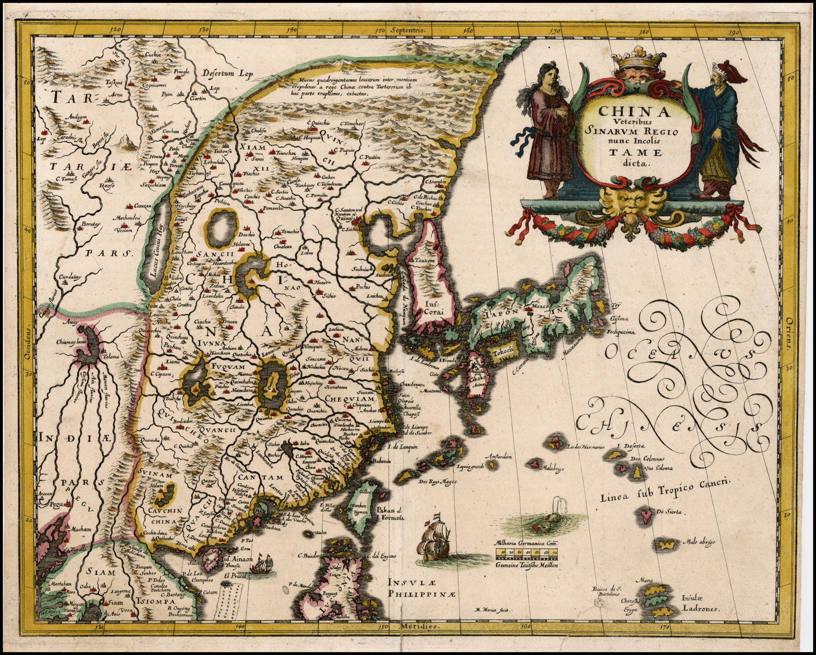 China Veteribus Sinarum Regio numc Incolis Tame dicta - Barry Lawrence ...