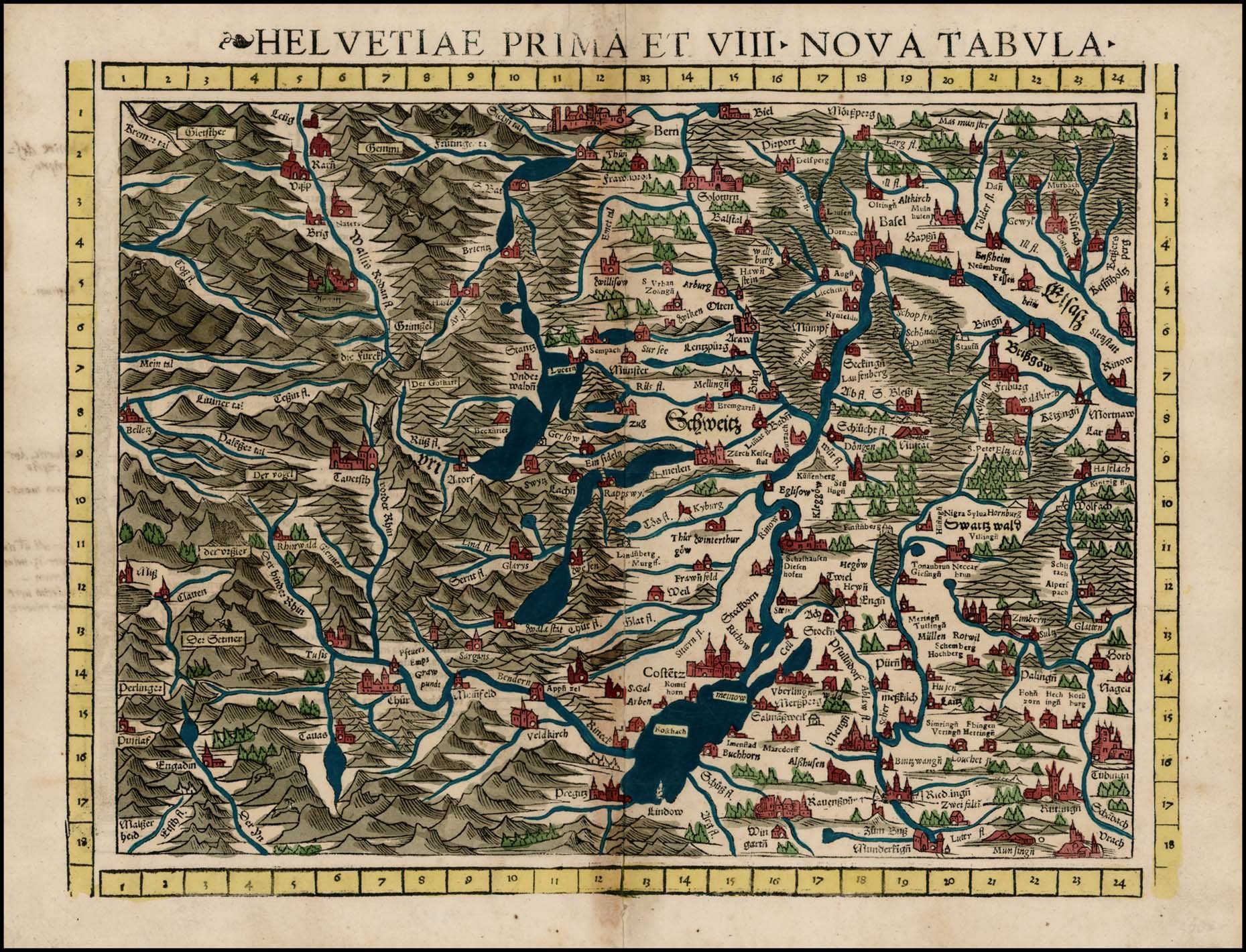 Helvetia Prima et VIII Nova Tabula [Switzerland] - Barry Lawrence ...