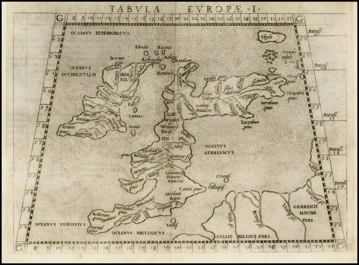 Tabula Europae I [British Isles] - Barry Lawrence Ruderman Antique Maps ...