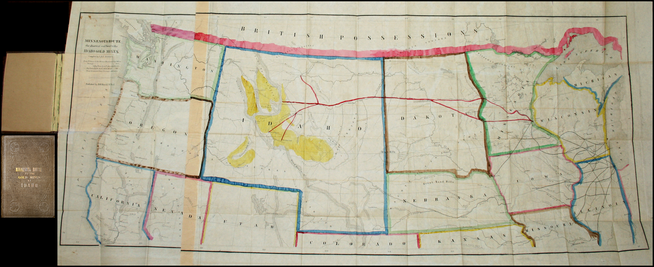 Minnesota Route The Shortest and Best to the Idaho Gold Mines (Pocket ...