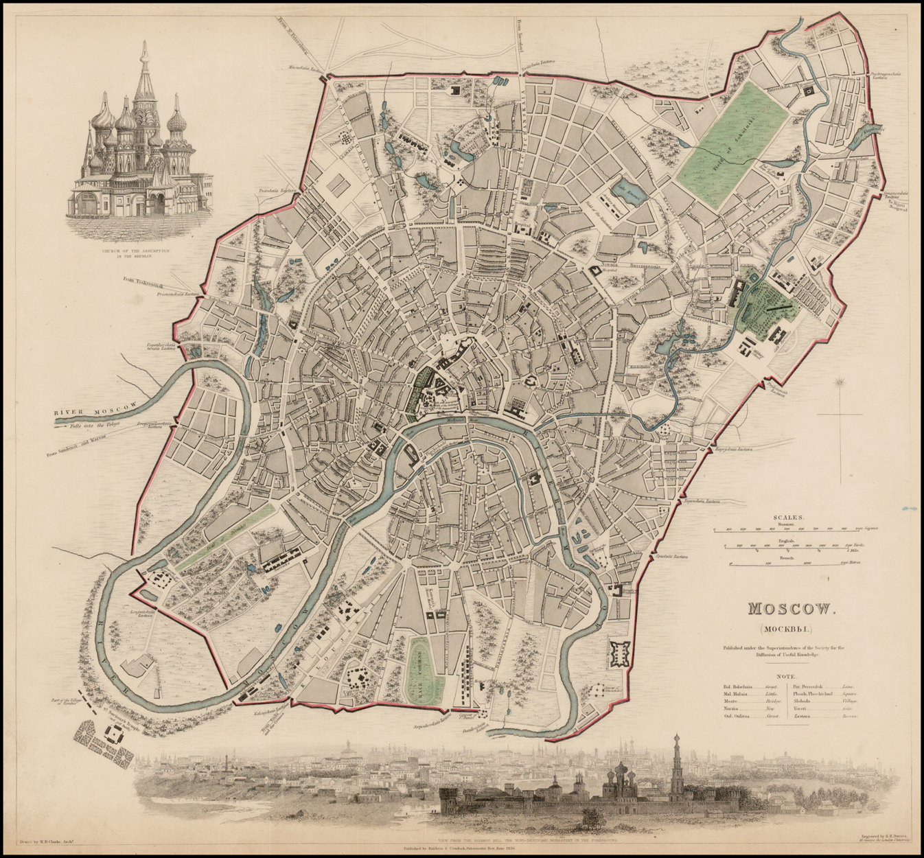 Moscow - Barry Lawrence Ruderman Antique Maps Inc.