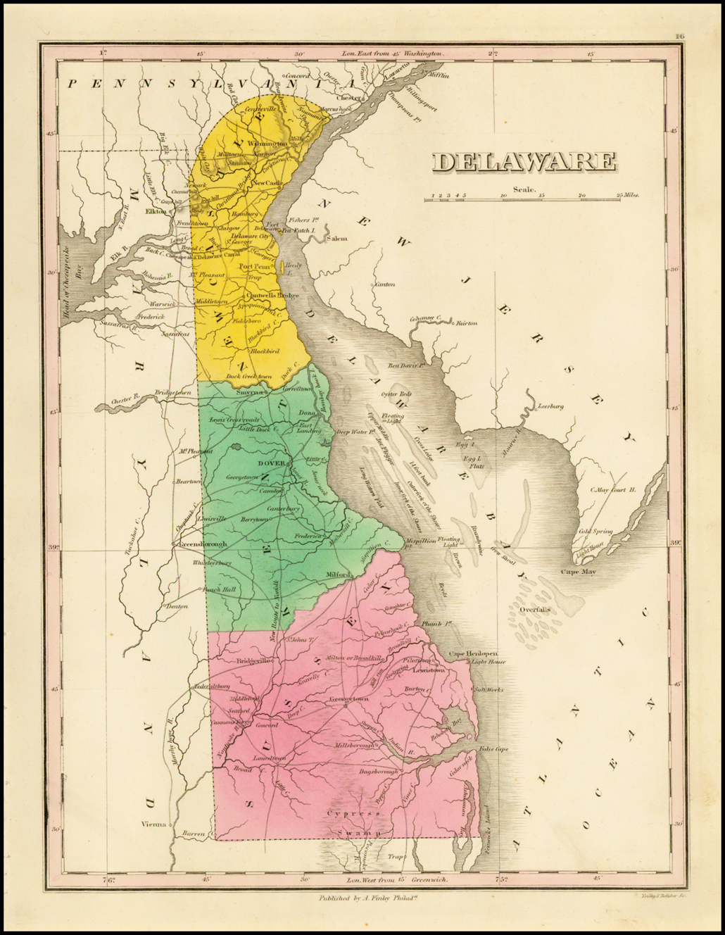 Delaware - Barry Lawrence Ruderman Antique Maps Inc.