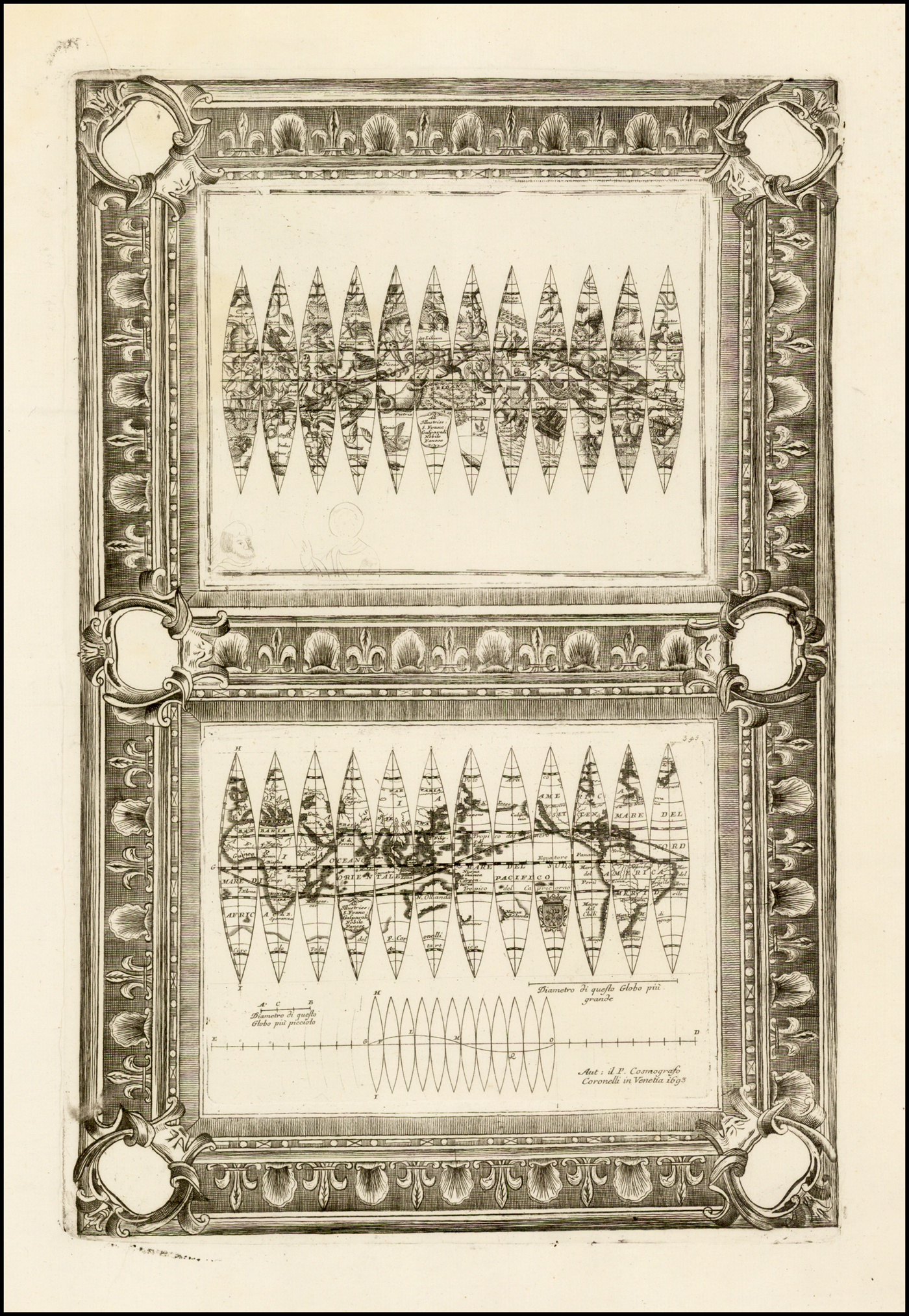 [Terrestrial and Celestial Globe Gore set] - Barry Lawrence Ruderman ...