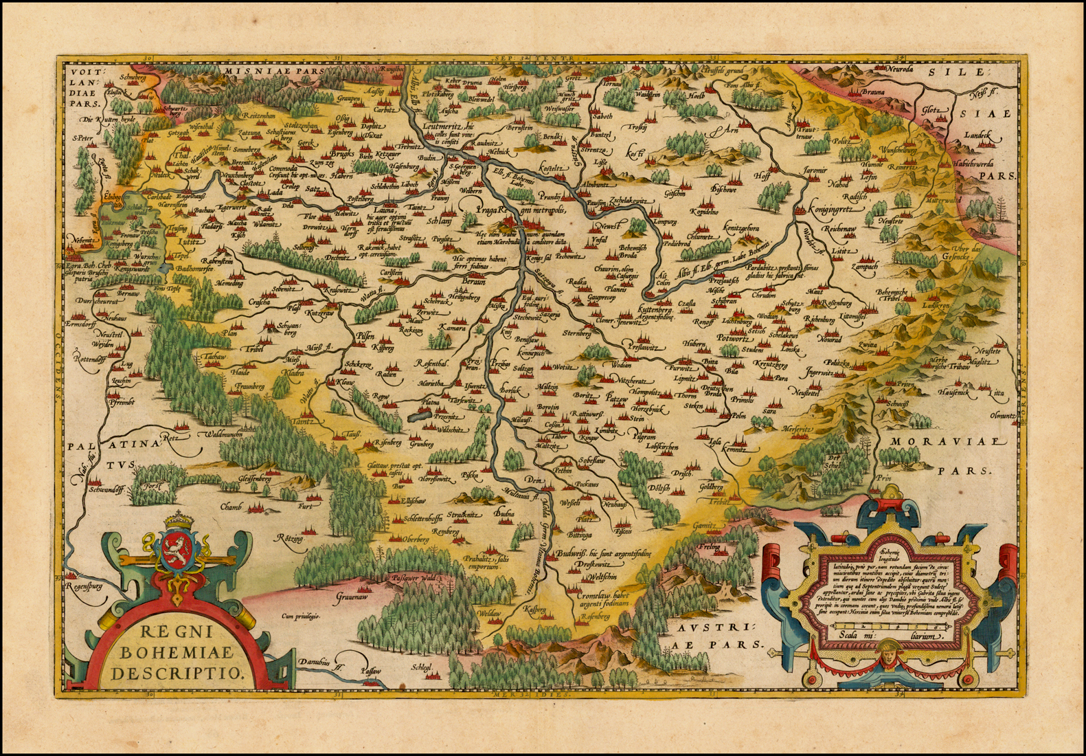 Regni Bohemiae Descriptio - Barry Lawrence Ruderman Antique Maps Inc.