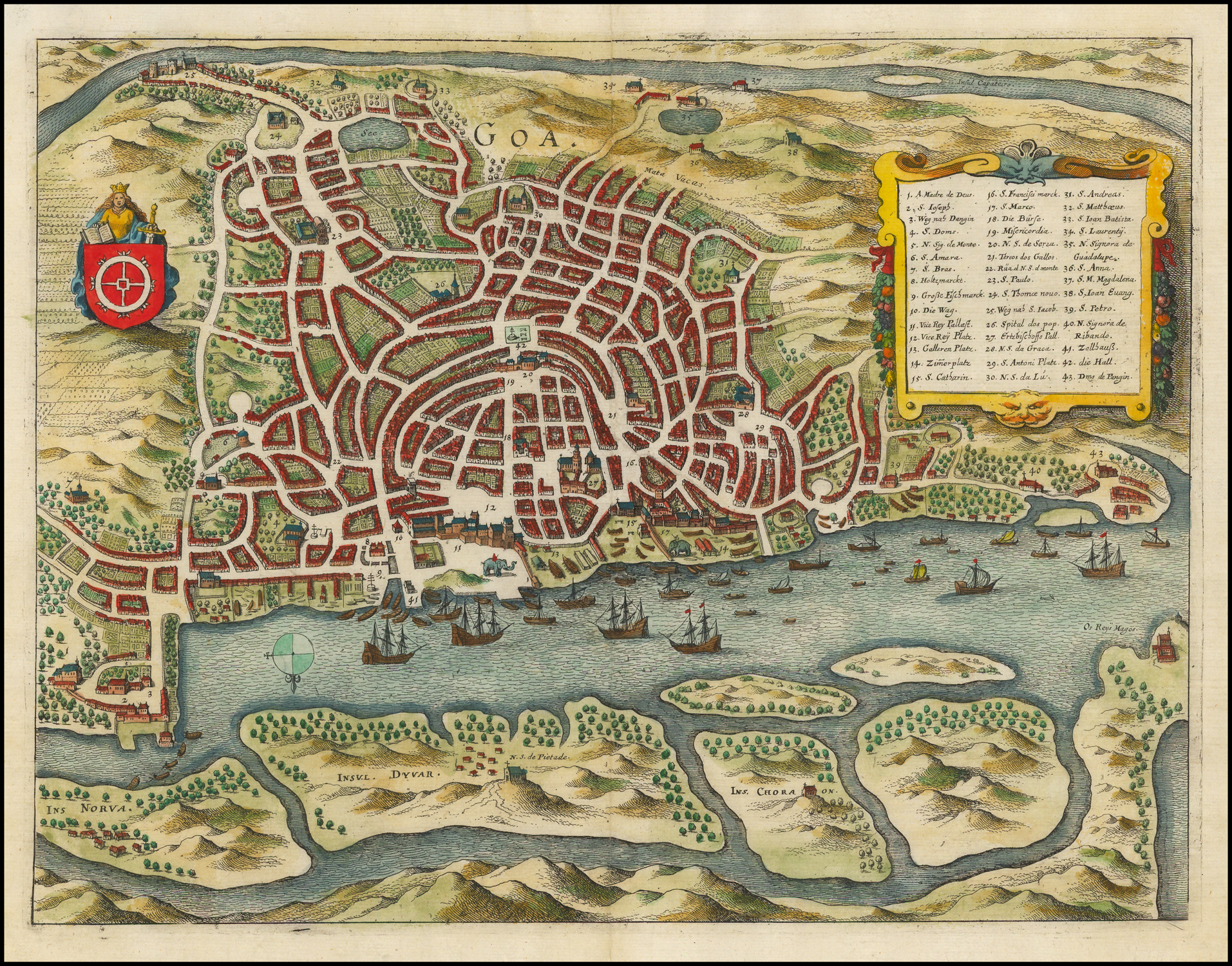 Goa - Barry Lawrence Ruderman Antique Maps Inc.