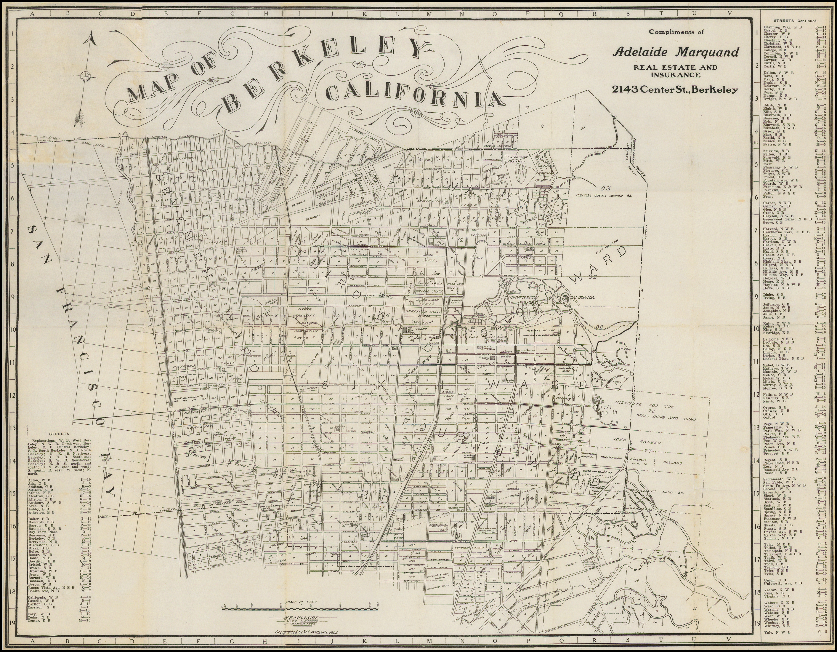 Map Berkeley California