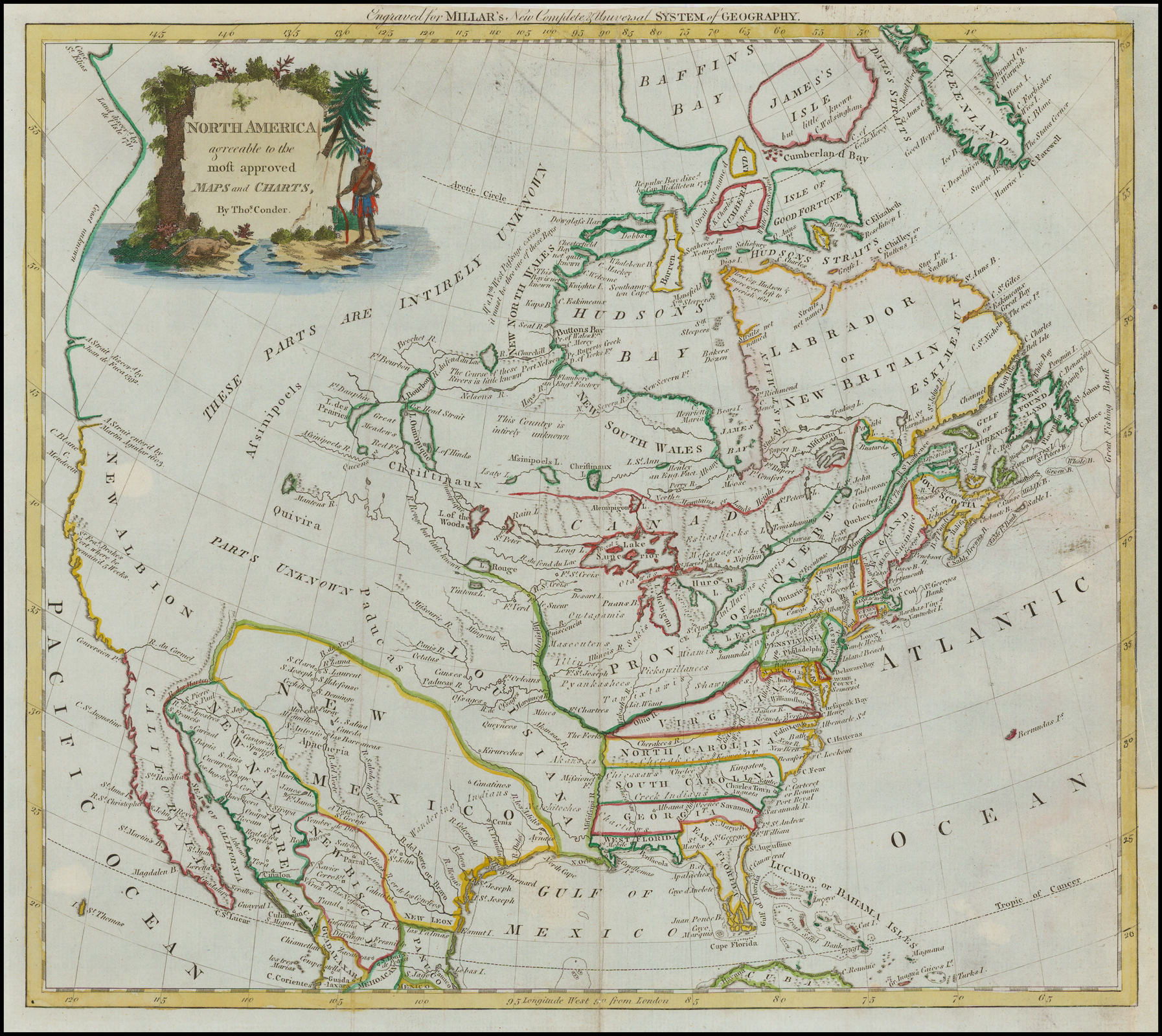 North America, agreeable to the most approved Maps and Charts. - Barry ...
