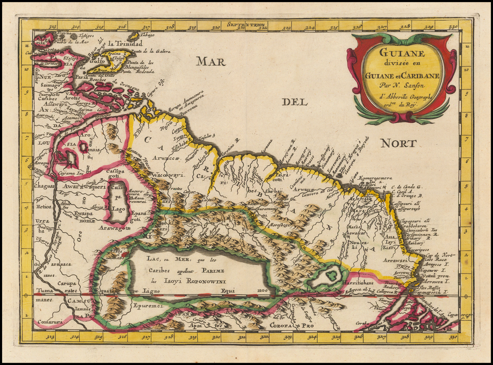 [El Dorado!] Guiane divisee en Guiane, et Caribane . . . - Barry ...