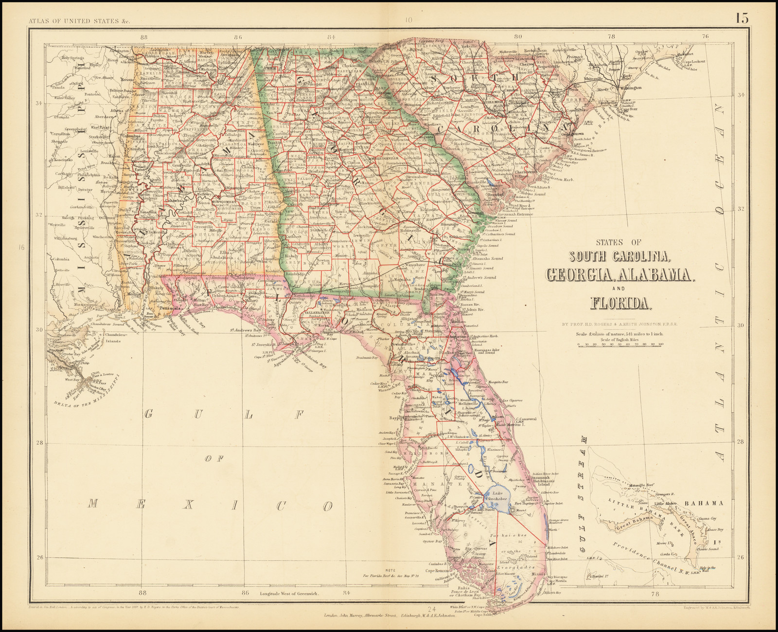 Alabama Georgia Florida Map