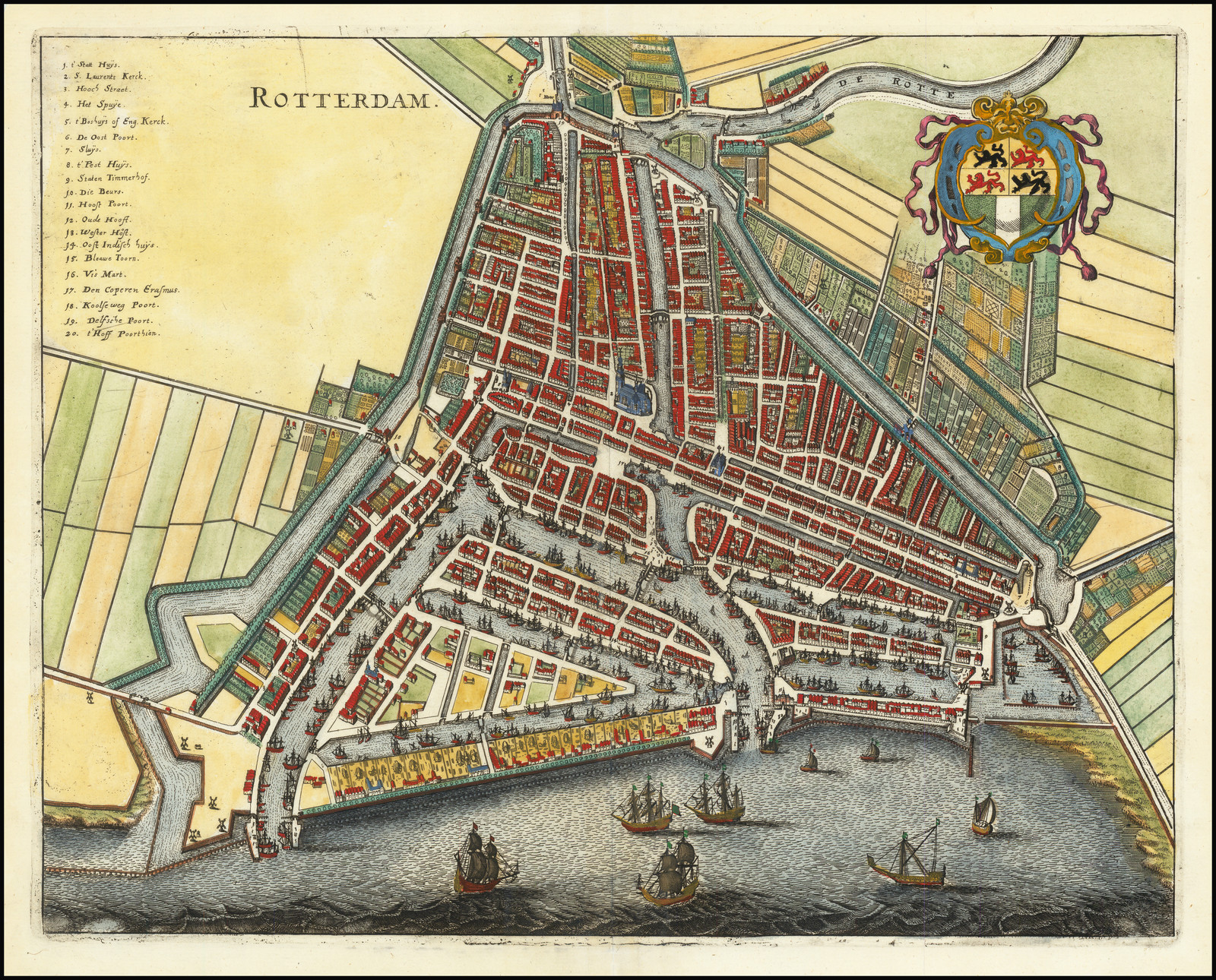 Rotterdam - Barry Lawrence Ruderman Antique Maps Inc.