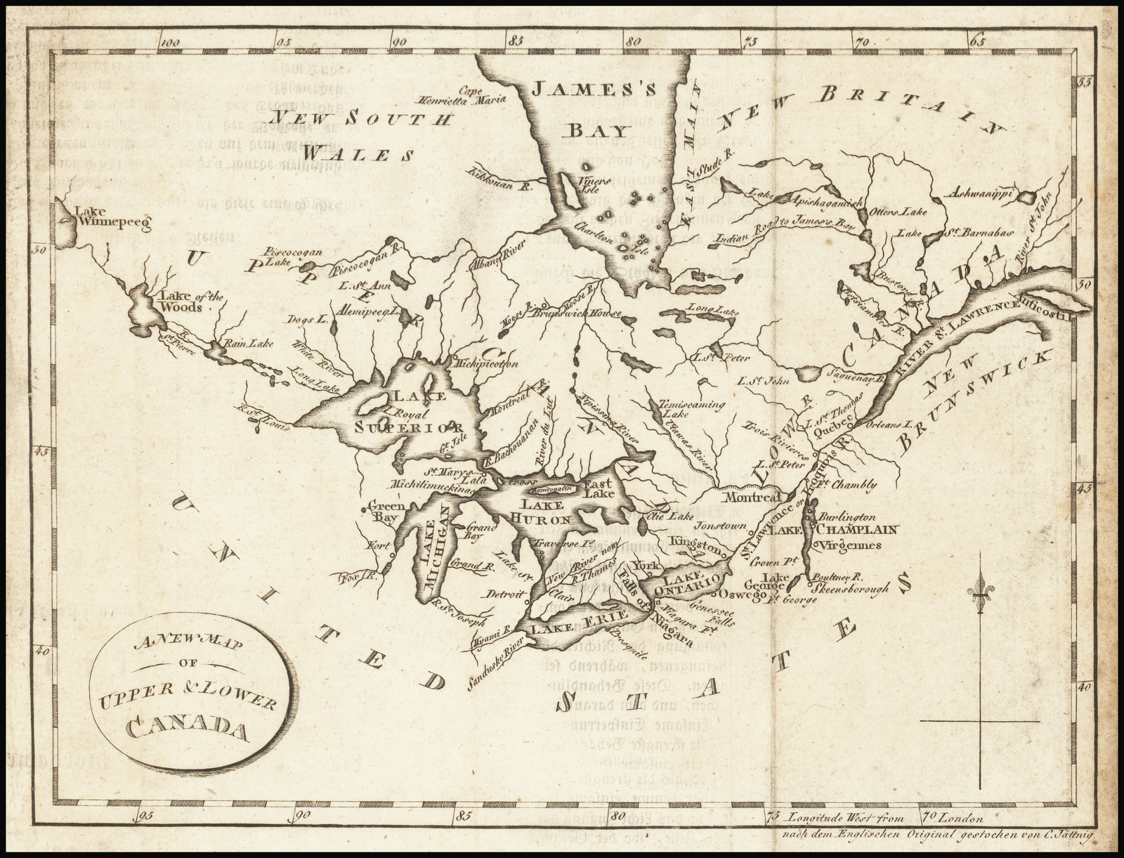 A New Map of Upper & Lower Canada - Barry Lawrence Ruderman Antique ...