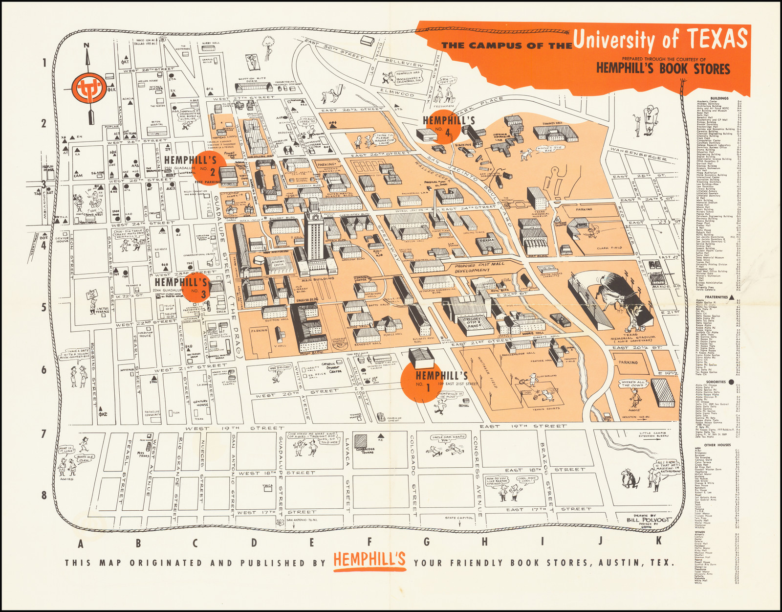 Texas universities map
