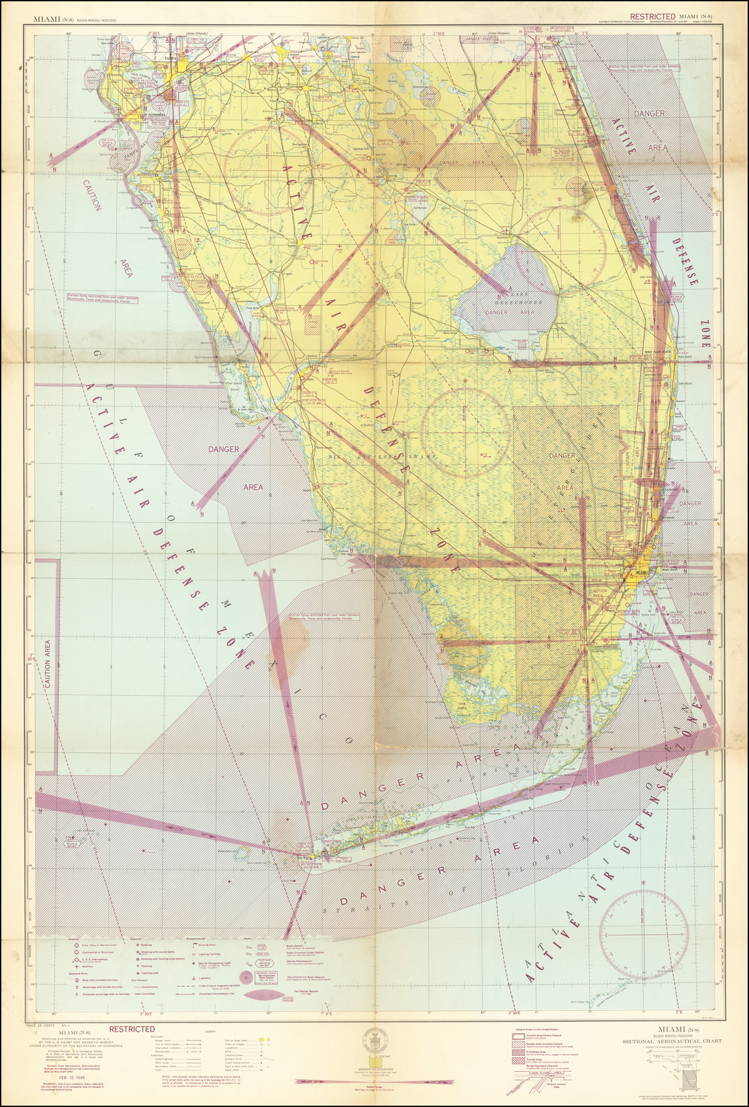 Sectional Air Map Made Of Plastic