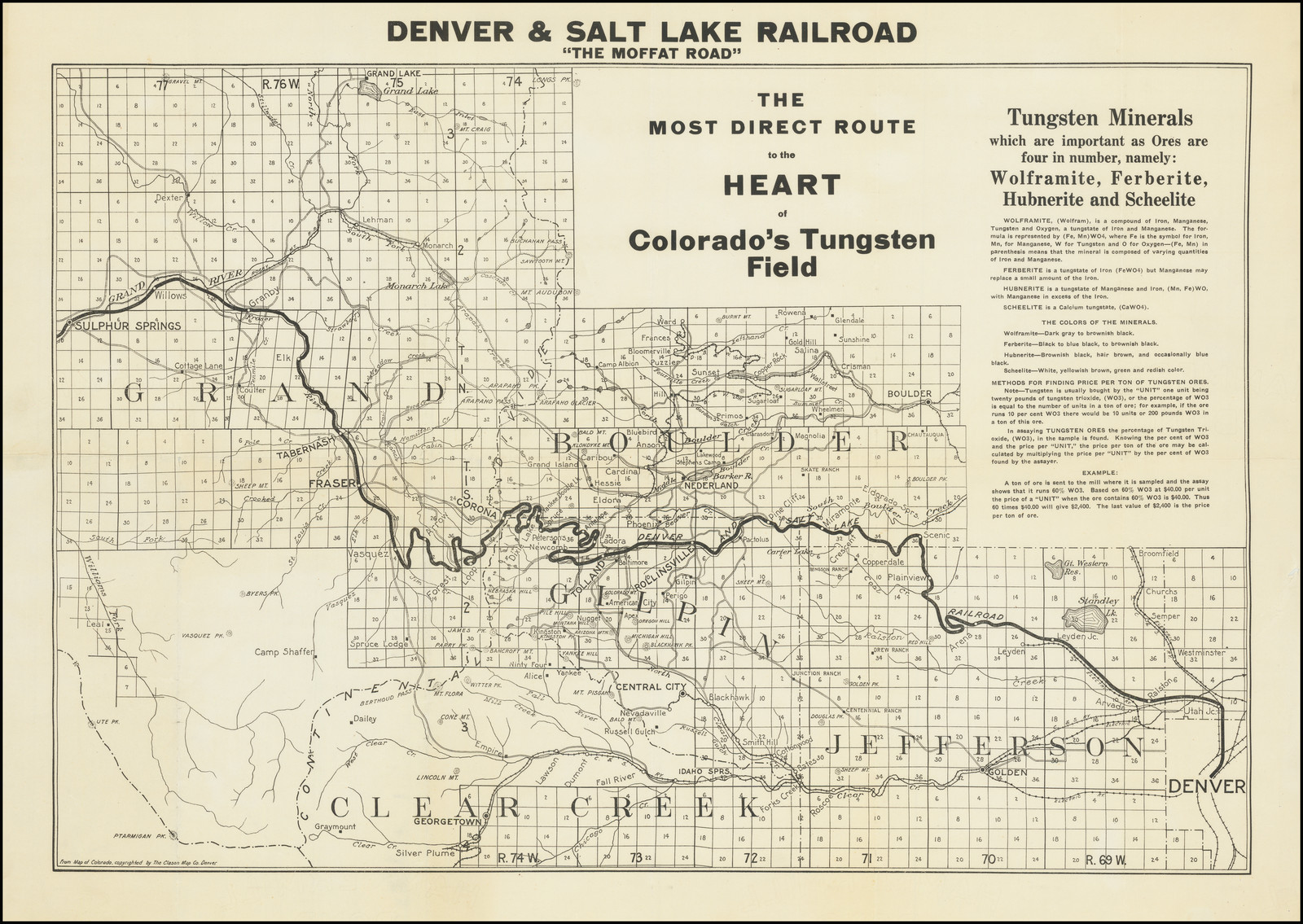 Mapa De Moffat, Colorado