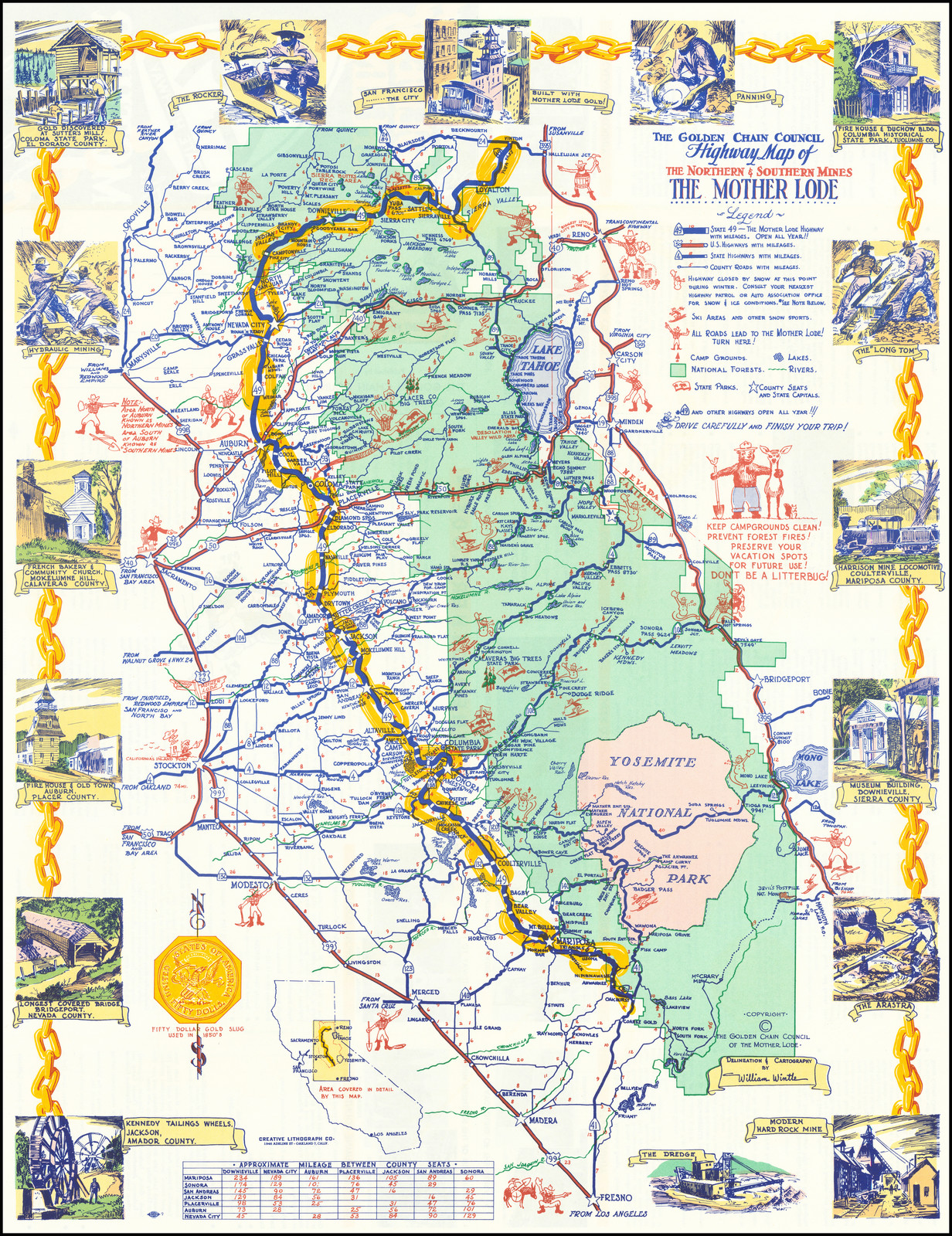 Complete Map Of Historic Hwy 49, 52% OFF