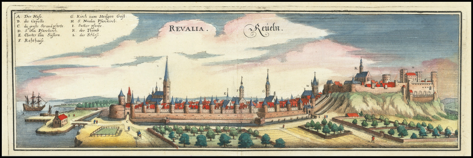 (Talinn) Revalia / Reveln - Barry Lawrence Ruderman Antique Maps Inc.