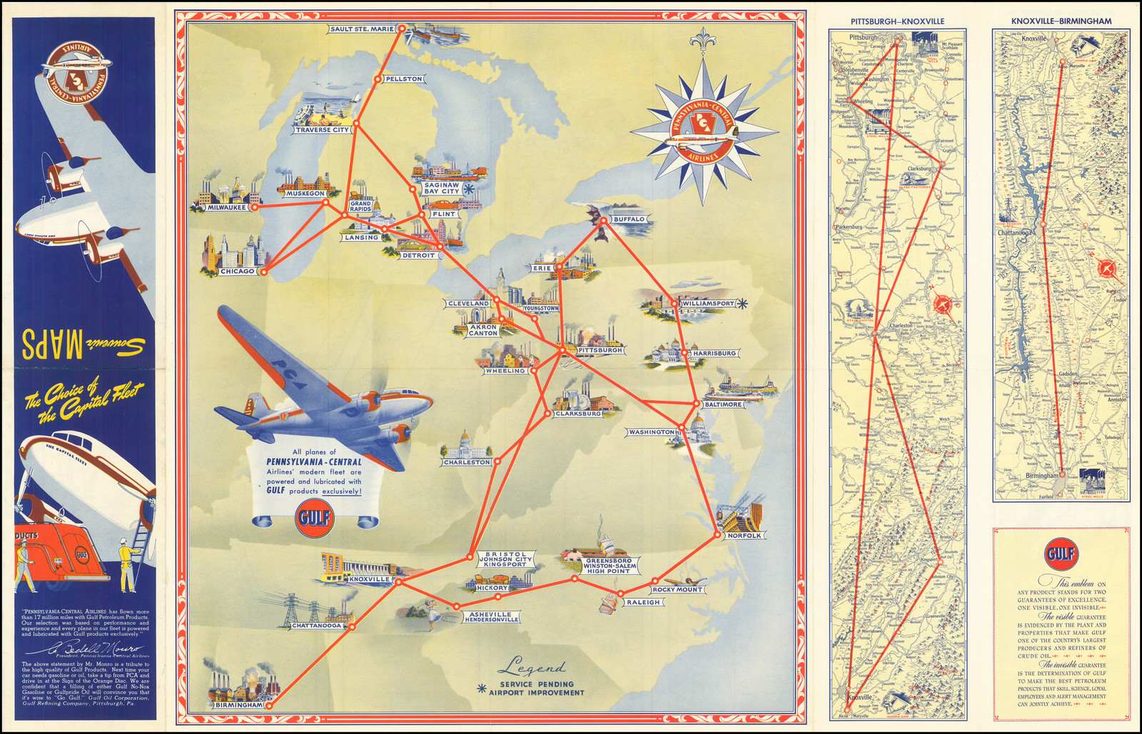 Eastern Airlines Route Map