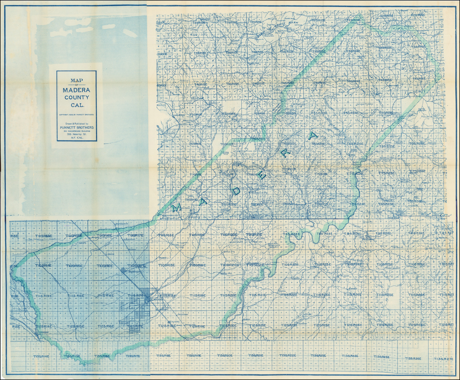 Vintage Madera County Maps