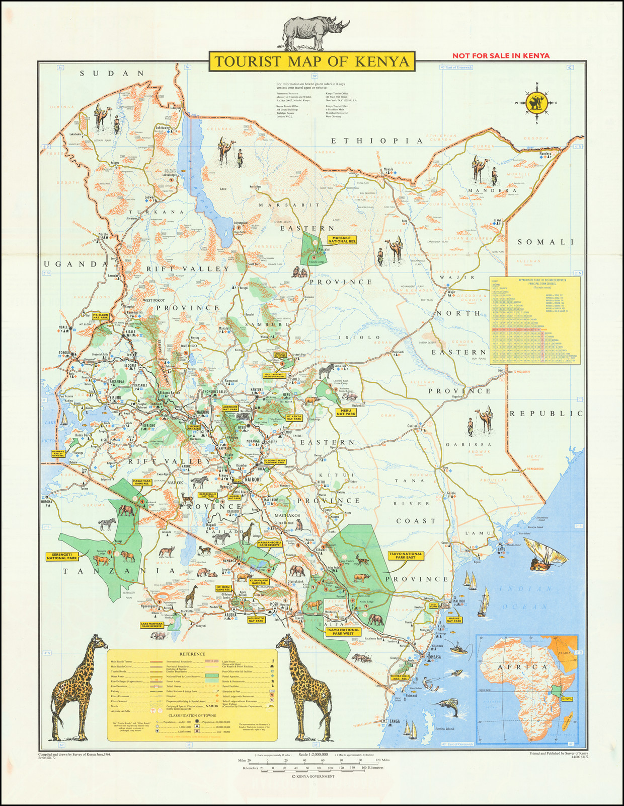 Kenya 1945 Map