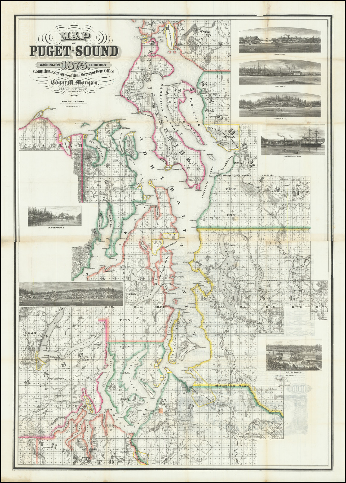Captain Puget Sound Map Vancouver