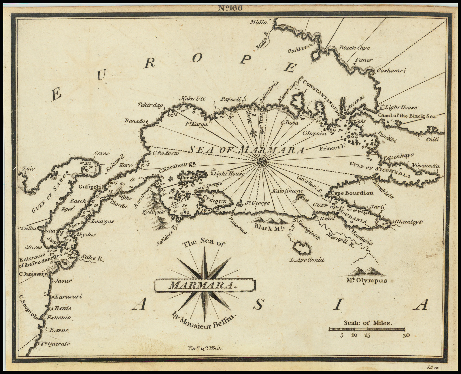 The Sea of Marmara - Barry Lawrence Ruderman Antique Maps Inc.