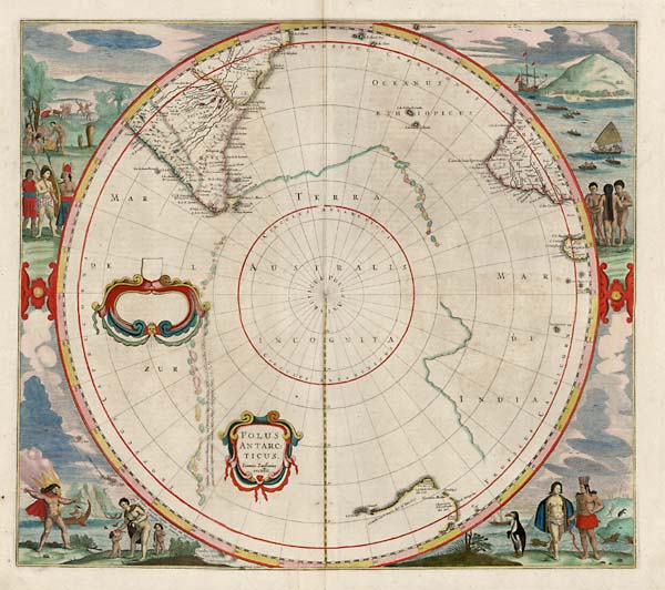 Polus Antarcticus Joannes Janssonius excudit. - Barry Lawrence Ruderman ...