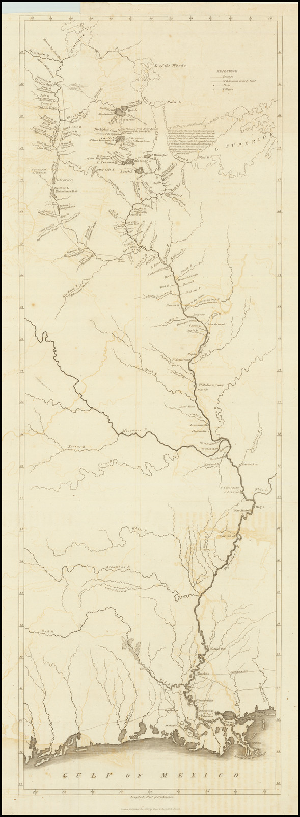 [Map of the Mississippi River and Environs, from Lake Winnipeg to the ...
