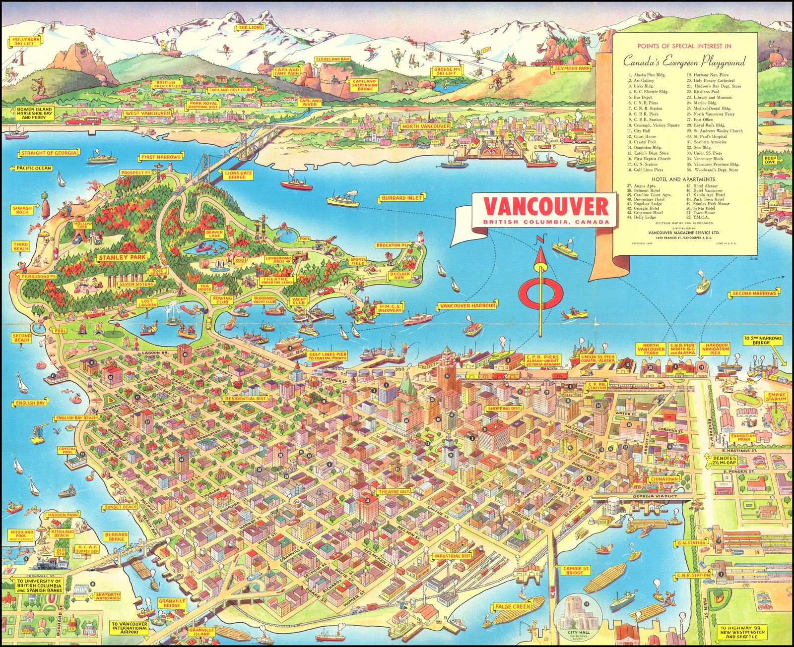 Vancouver island tourist attractions map | Travelbayz.com