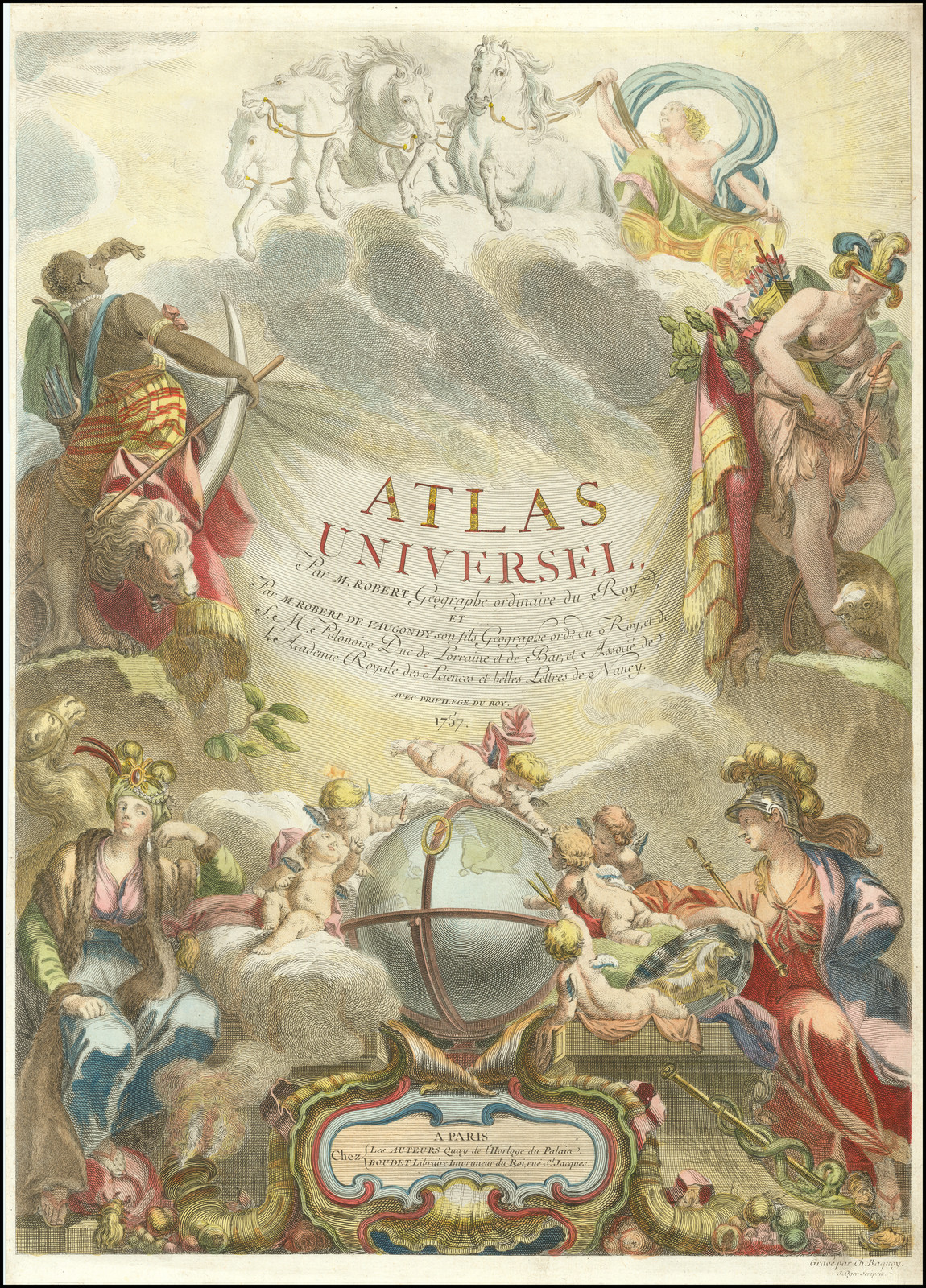 [Title Page] Atlas Universel . . . 1757 - Barry Lawrence Ruderman ...