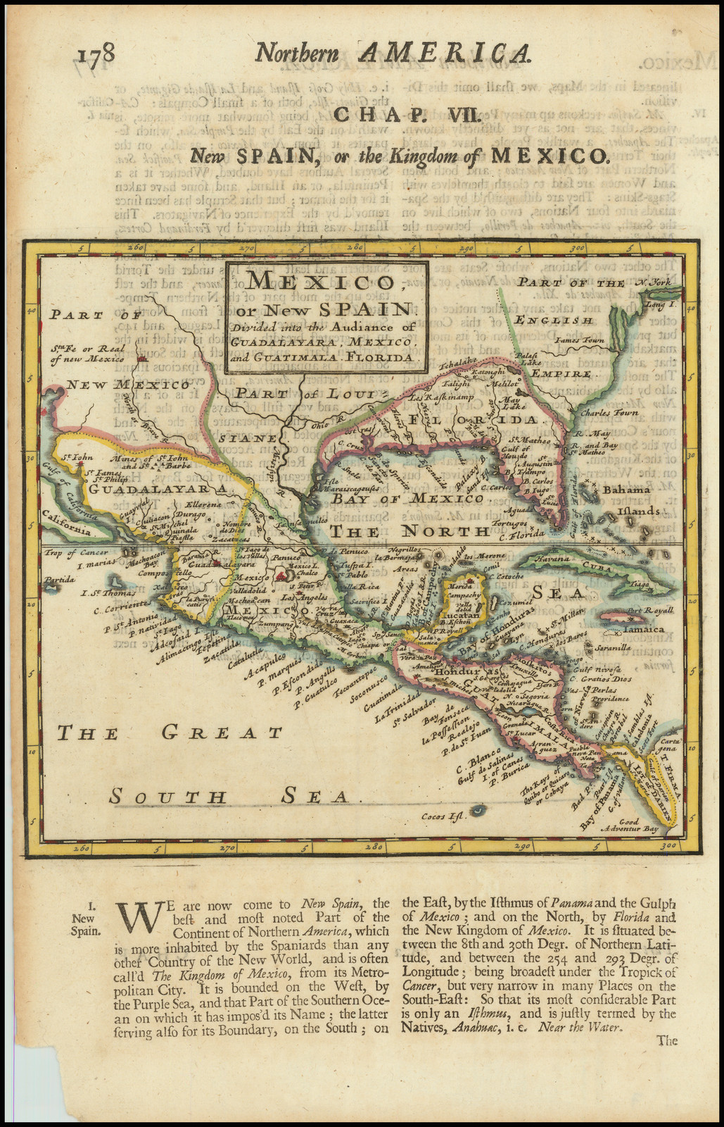 Mapa Mexico Florida